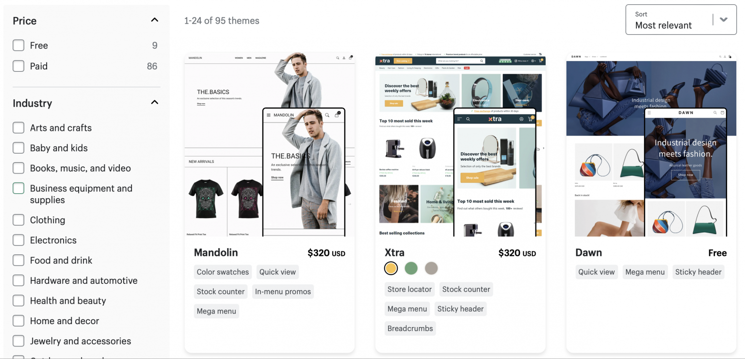 Shopify 主題怎麼選？2023最佳Shopify免費主題推薦！ - BOXFUL 電商研究室